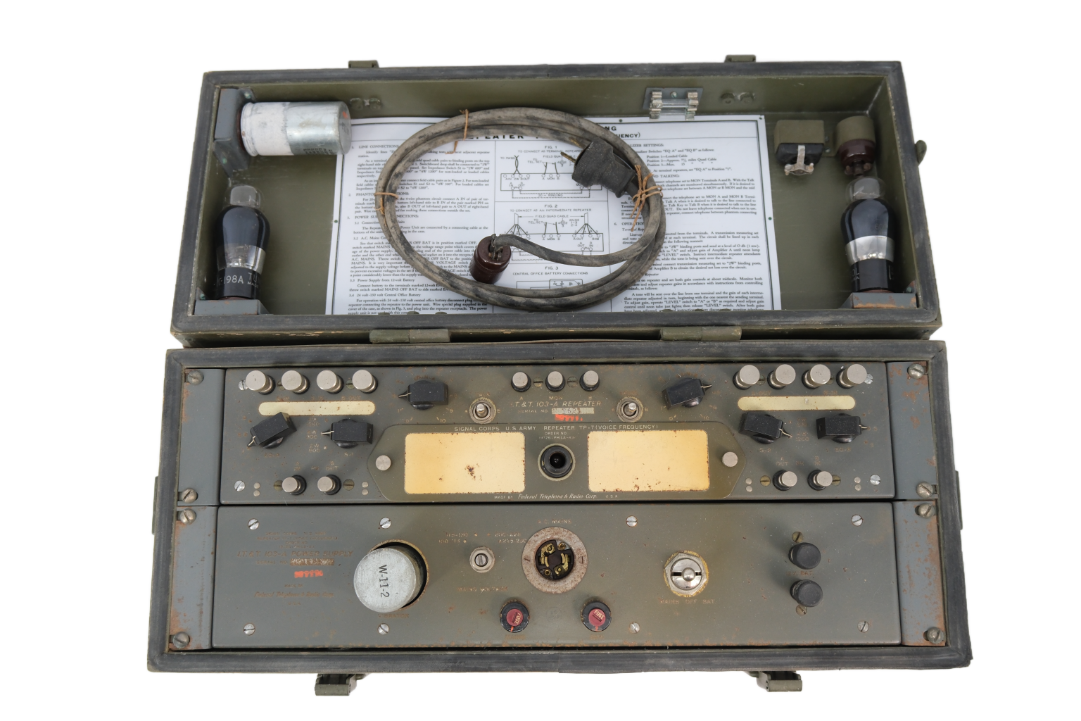 TP 7 US ARMY TELEPHONE REPEATER - Military Classic Memorabilia