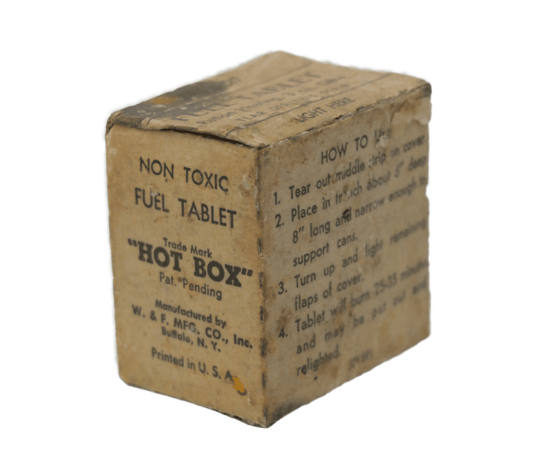 US ARMY "hot box" FUEL TABLET BOX - Military Classic Memorabilia