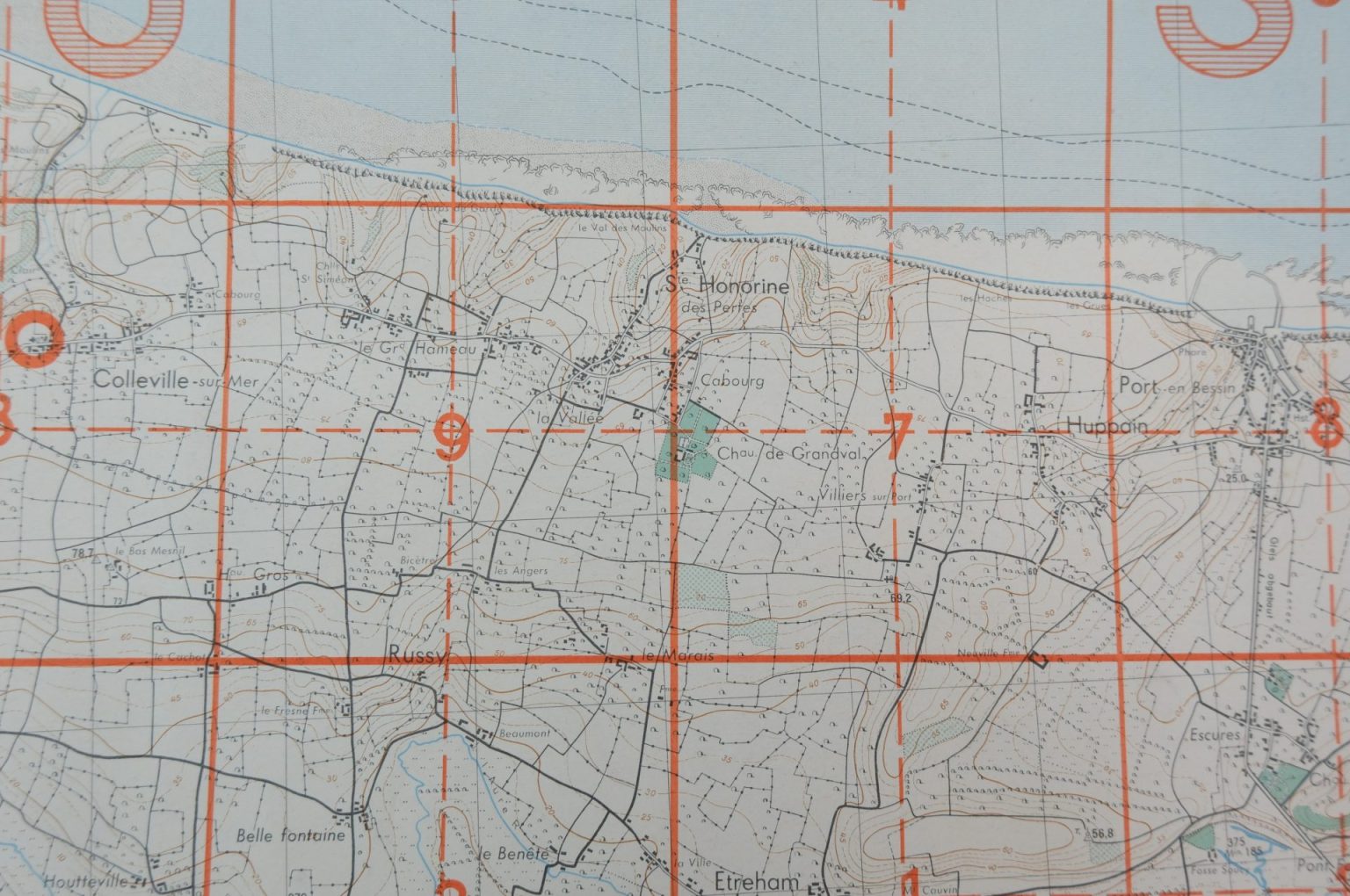 WEHRMACHT MAP 1943 - St Laurent -Port en Bessin -D-DAY NORMANDY ...