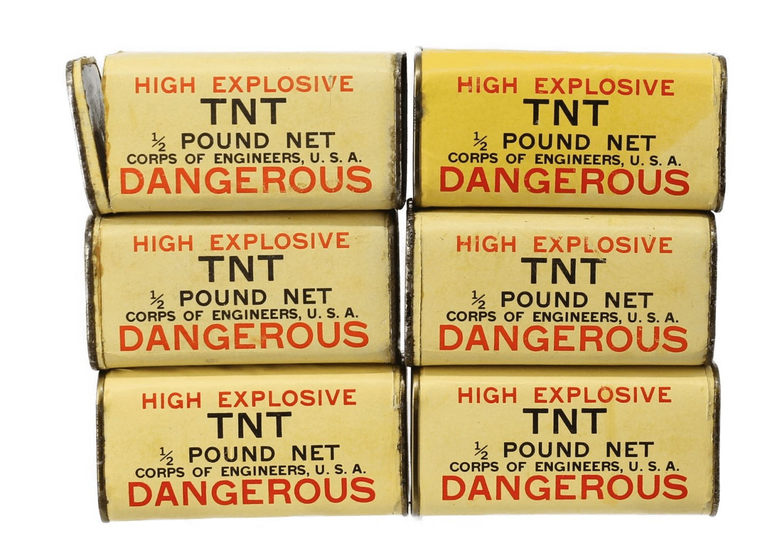 BLOCK TNT 1/2 POUND US ENGINEERS - Military Classic Memorabilia